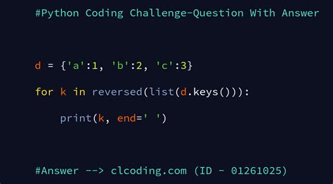 Python Coding Challenge Question With Answer 01261025 ~ Computer