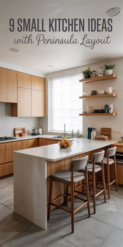 9 Small Kitchen Ideas With Peninsula Layout Small Kitchen With
