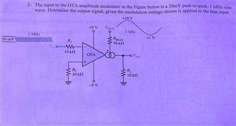 3 ﻿the Input To The Ota Amplitude Modulator In The