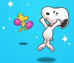 Snoopy Jumping Up And Down Snoopy Cheerleader Peanuts Cheerleader