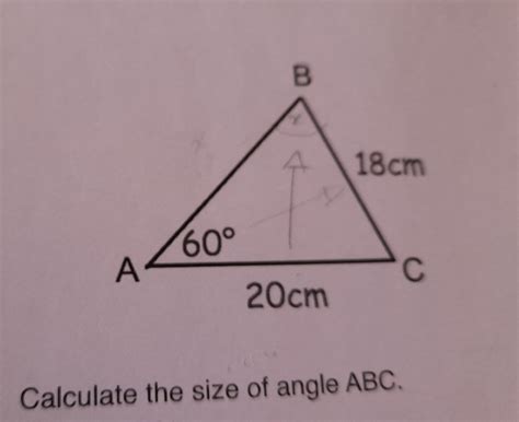Solved Calculate The Size Of Angle ABC Math