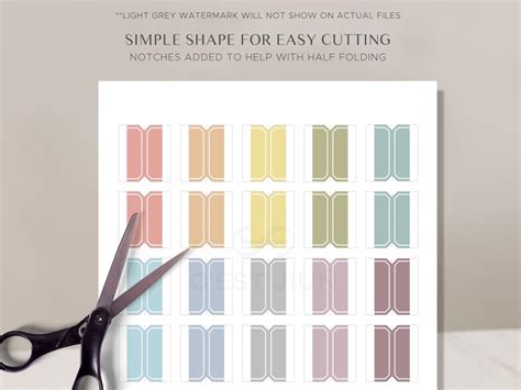 Printable Editable Tab Dividers Template Monthly Planner Stickers