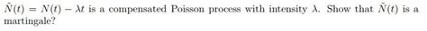 Solved N t N t λt is a compensated Poisson process with Chegg