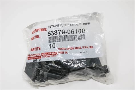 53879 06100 Retainer Front Fender Liner 2012 2020 Toyota Longo Toyota Parts
