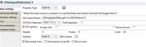 Talend How To Pass Last Modified File Into Tfileinputdelimited Stack