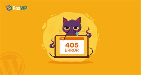 how to fix the 405 method not allowed error on wordpress website