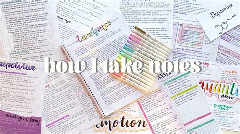 How To Take Aesthetic Notes For Lazy Students Note Taking Study Tips
