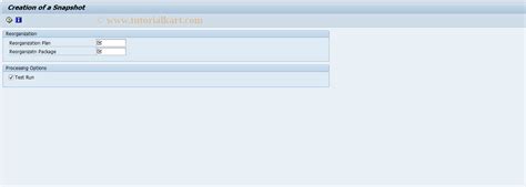 fagl rsnap sap tcode obsolete reorganization snapshot