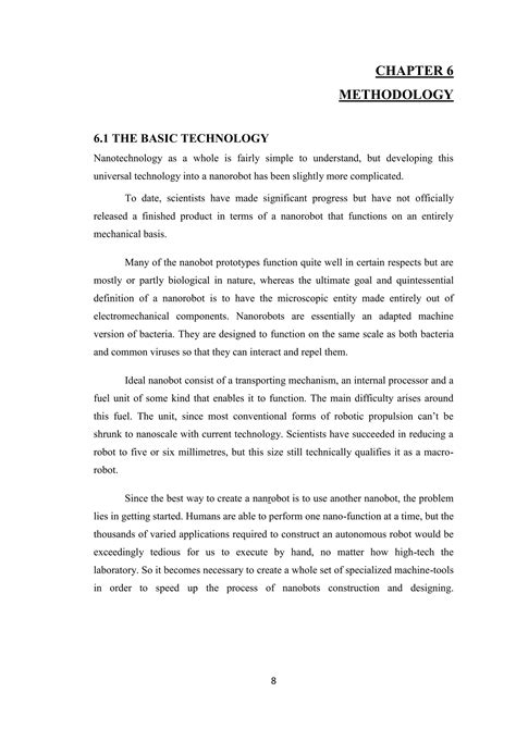 Seminar Report Nanorobotics Docx Robotics Technology And Computing