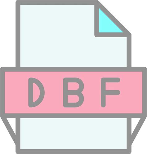 Dbf File Format Icon Vector Art At Vecteezy