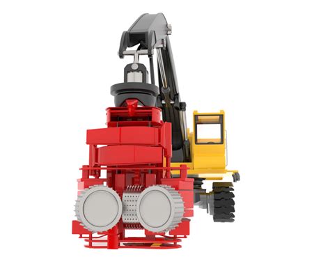 Tree Cutting Machine Isolated On Background 3d Rendering