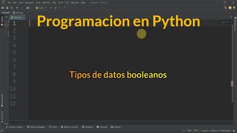 Tipos De Datos Booleanos En Python Youtube
