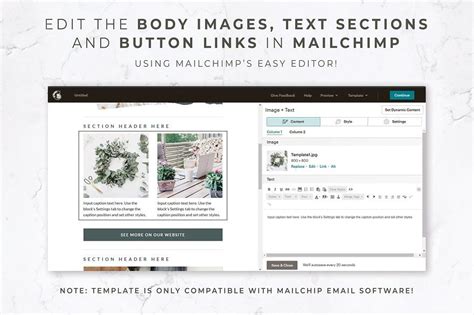 Canva And Mailchimp Template Rustic In 2022 Mail Chimp Templates