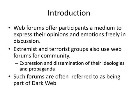 Ppt Sentiment And Affect Analysis Of Dark Web Forums Measuring