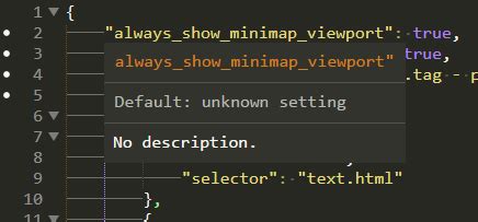Valid Settings Are Marked As Invalid Issue SublimeText PackageDev GitHub