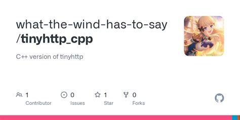 GitHub What The Wind Has To Say Tinyhttp Cpp C Version Of Tinyhttp