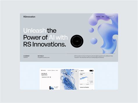 rs innovation web design by huzayfah hanif on dribbble