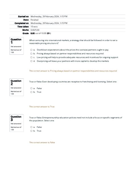 Self Quiz Unit 4 Attempt Review Home2 Not Answered Marked Out Of 1 Not Answered Marked Out Of
