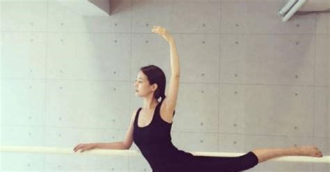 해피투게더 손여은 블랙 타이즈 입고 발레 포즈 우아