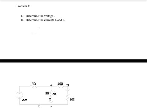 SOLVED Problem 4 Determine the voltage and the currents I1 and I2 V1 10V Z0 10Î