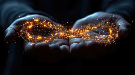 Innovative Devops Concept It Engineer Showcasing A Glowing Devops Symbol Emphasizing Modern