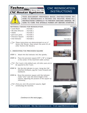 Techno CNC Manuals User Guides CNC Manual