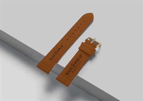 Realistic Leather Watch Strap Mockup For Branding Zippypixels