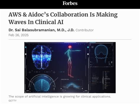 Aws And Aidocs Partnership Accelerates Clinical Ai Innovation Amazon Web… Keith King