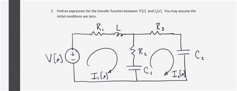 Solved Find An Expression For The Transfer Function Between