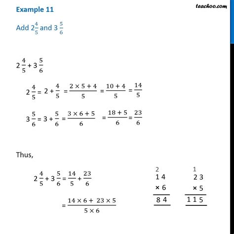 example 11 add 2 4 5 and 3 5 6 chapter 7 class 6 teachoo