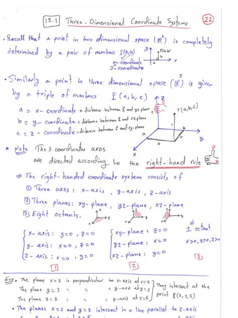 12 1 Three Dimensional Coordinate Systems Pdf