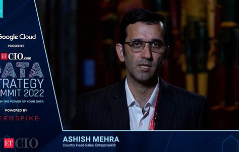 Ashish Mehra Country Head Sales Enterprisedb On Database Management