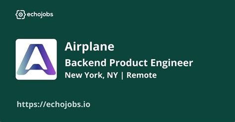 Airplane Is Hiring Backend Product Engineer Usd 150k 210k San Francisco Ca Go Postgresql