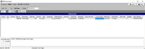 Mrp Planned Jobs Grid