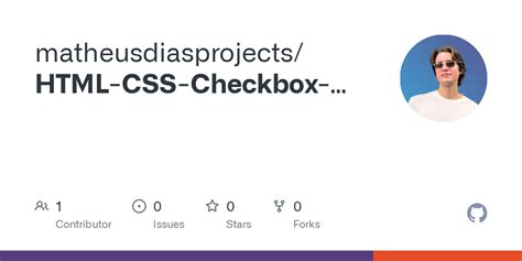 github matheusdiasprojects html css checkbox animation