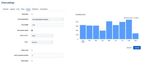 Add a target line to your chart | Atlassian Analytics | Atlassian Documentation