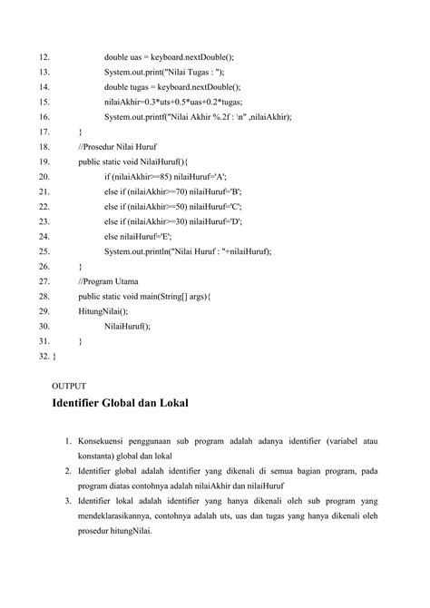 Cara Membuat Fungsi Dan Prosedur Pada Java Pdf Cara Membuat Fungsi Dan Prosedur Pada Java Pdf