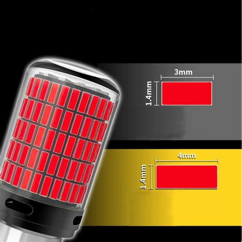 ŻARÓWKI LED P21/5W BAY15D 1157 CANBUS CZERWONE DWUWŁÓKNOWE MOCNE 150SMD ...