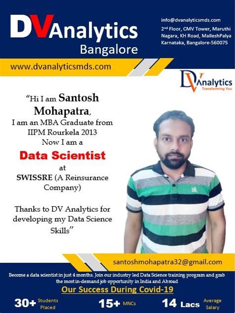 Top Data Science Training Institute in Bangalore | Dv Analytics