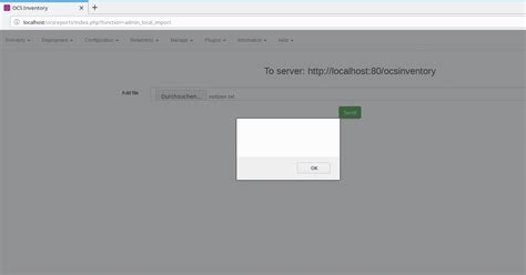 Local Import Information Not Shown Issue OCSInventory NG OCSInventory Ocsreports GitHub