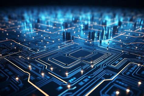 Premium Photo Cyber Circuitry Traversing Digital Pathways