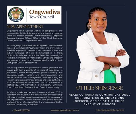 Home Ongwediva Town Council