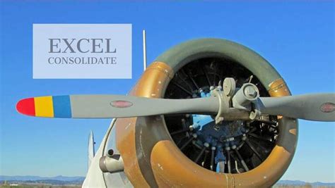 Consolidate Sheets Excel Tips Mrexcel Publishing