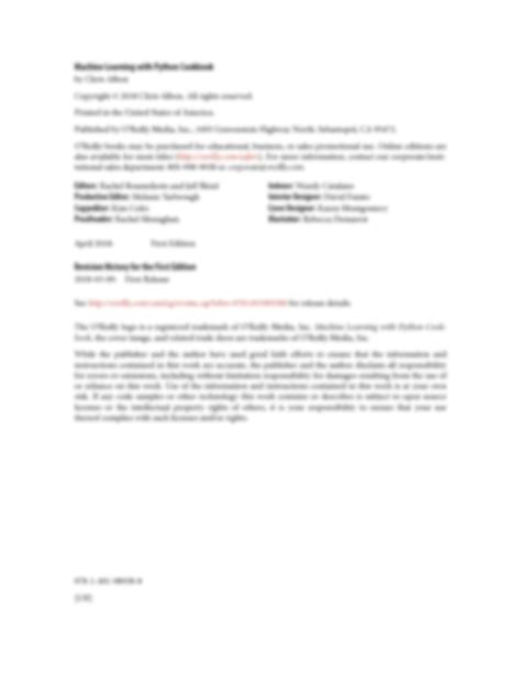 Solution Machine Learning With Python Cookbook Practical Solutions From Preprocessing To Deep