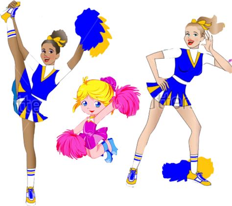 Download Animated Cheerleadersin Action