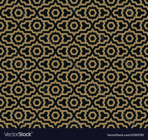 Abstract Seamless Ornament Lines Pattern Vector Image