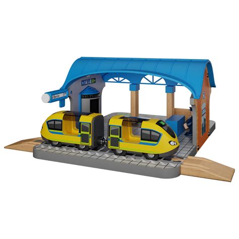 Playtive Train Station 8 Pieces Set European House Hold