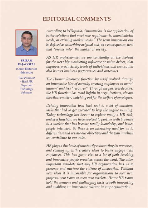 Editorial Comments Sriram Rajagopal Pvr Murthy Pallab Bandyopadhyay