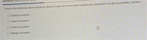 Which Of The Following Buttons Should Be Clicked To Open The Menu Which