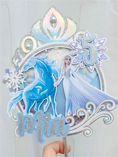 Frozen 2 Cake Topper Personalised Cake Topper Frozen Party Etsy Diy
